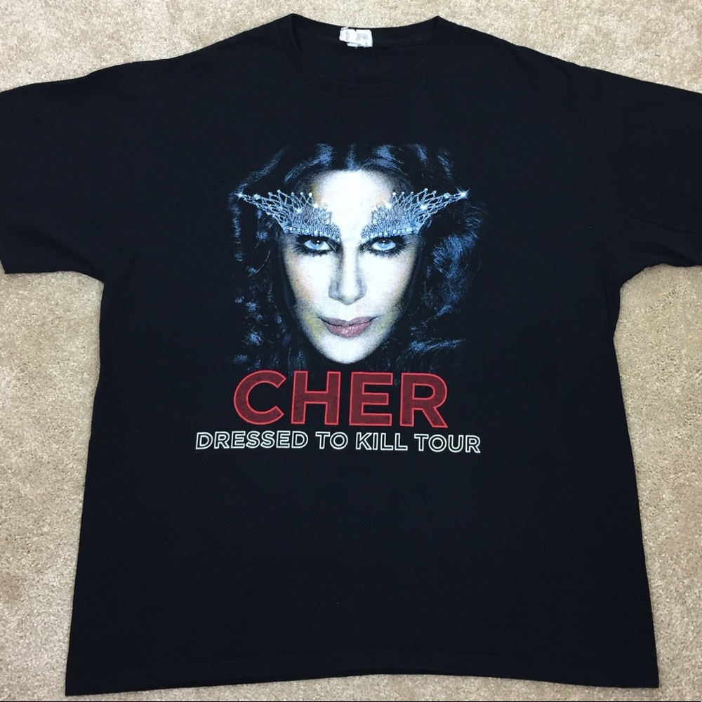 Cher Dressed To Kill Concert Tour Graphic Tee - Gem